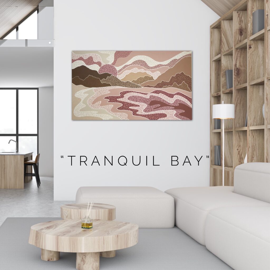 TRANQUIL BAY - Unique & Original Hand Painted Artworks | Nikki Silk ...