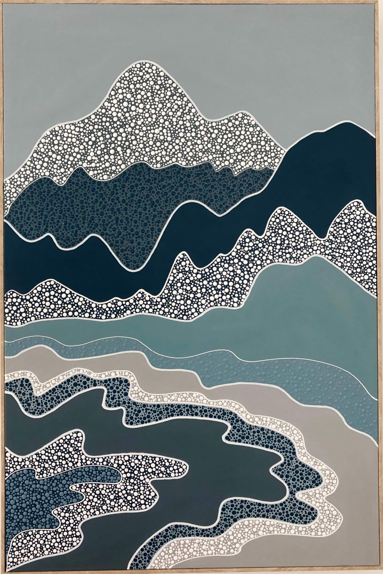 BLUE LAGOON - Unique & Original Hand Painted Artworks | Nikki Silk ...