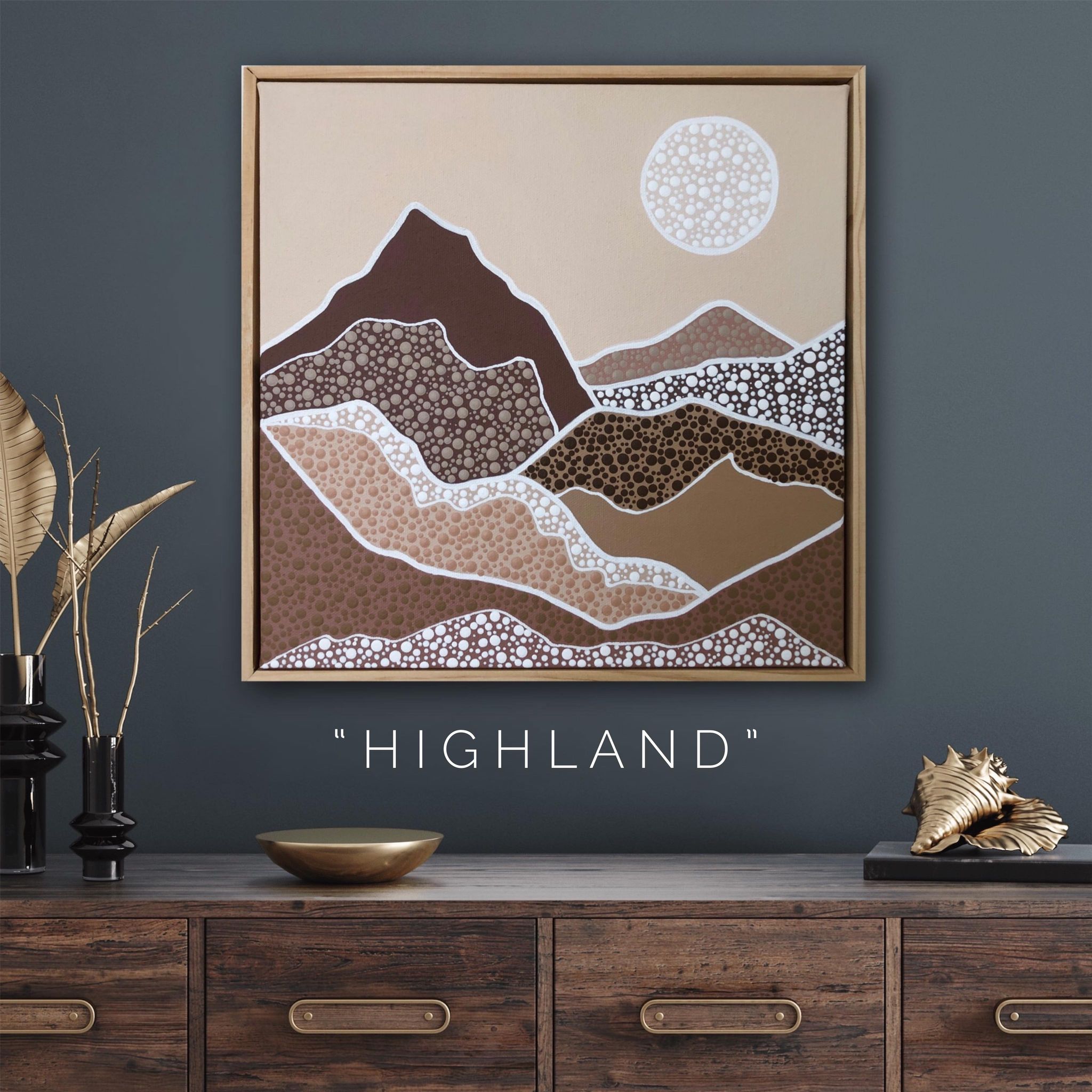 HIGHLAND - Unique & Original Hand Painted Artworks | Nikki Silk ...