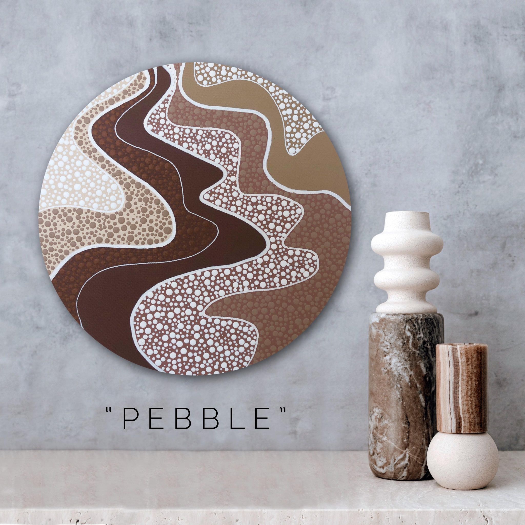 PEBBLE - Unique & Original Hand Painted Artworks | Nikki Silk ...