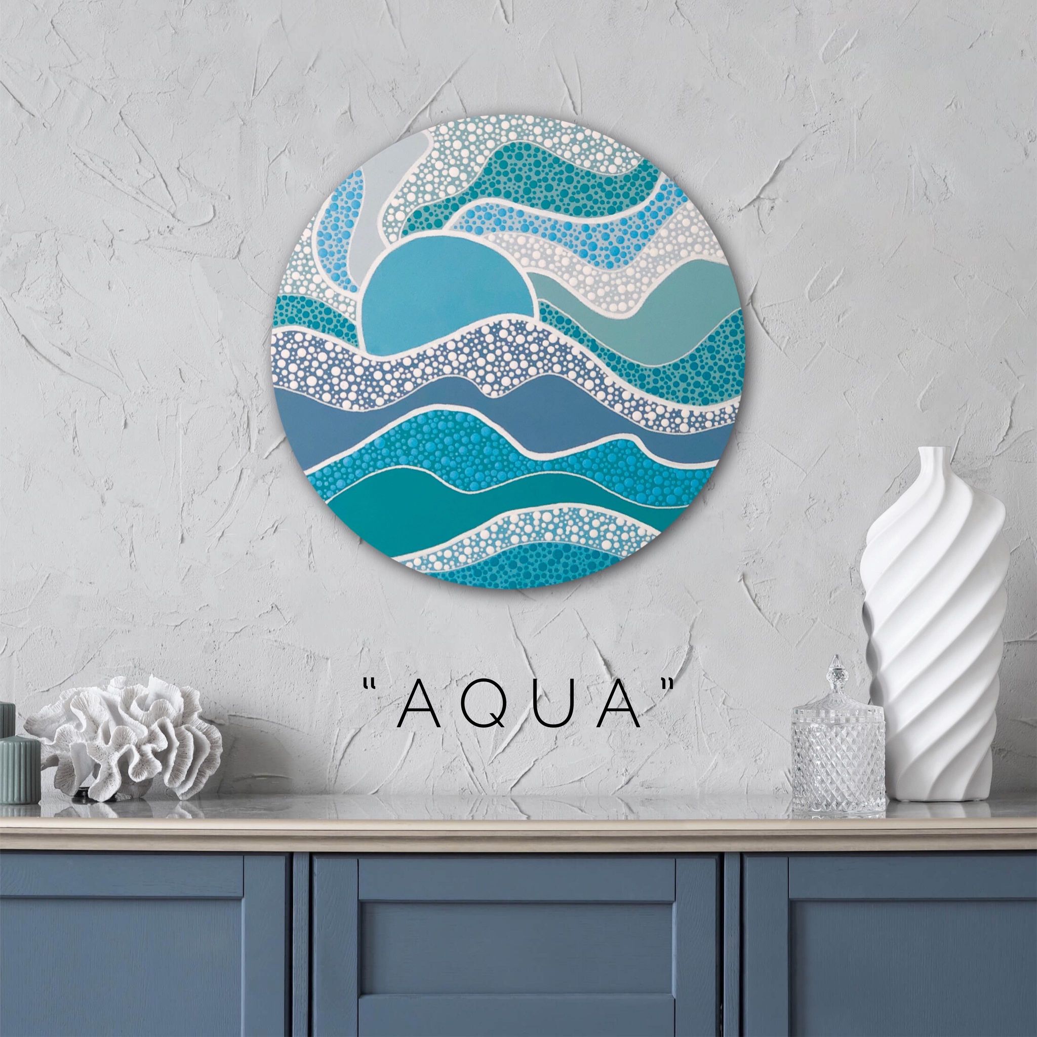 AQUA - Unique & Original Hand Painted Artworks | Nikki Silk | Brisbane ...