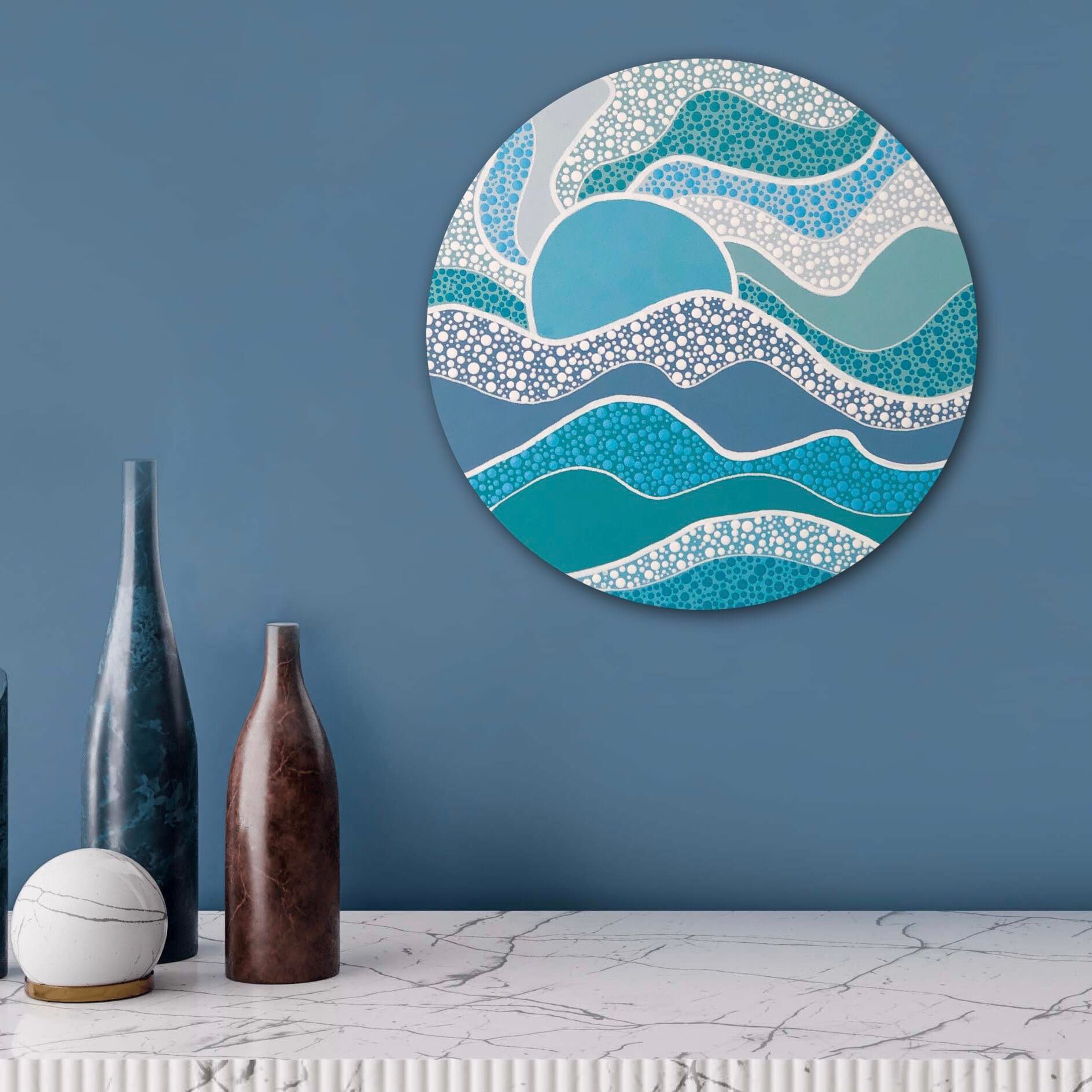 AQUA - Unique & Original Hand Painted Artworks | Nikki Silk | Brisbane ...