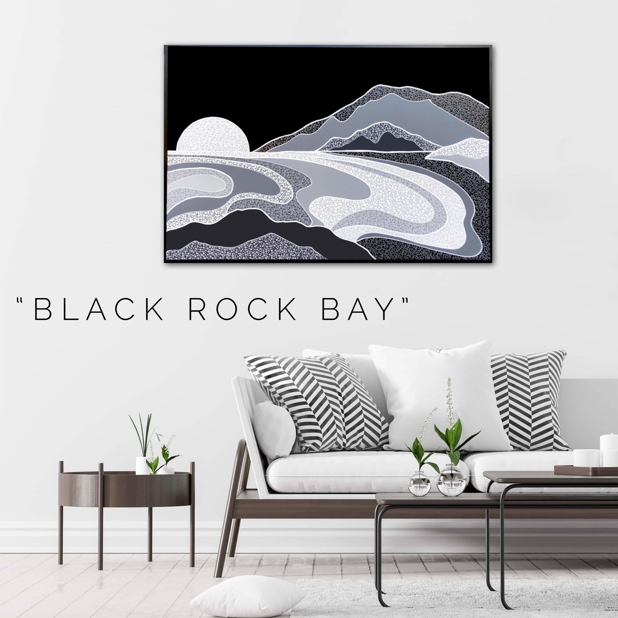BLACK ROCK BAY - Unique & Original Hand Painted Artworks | Nikki Silk ...