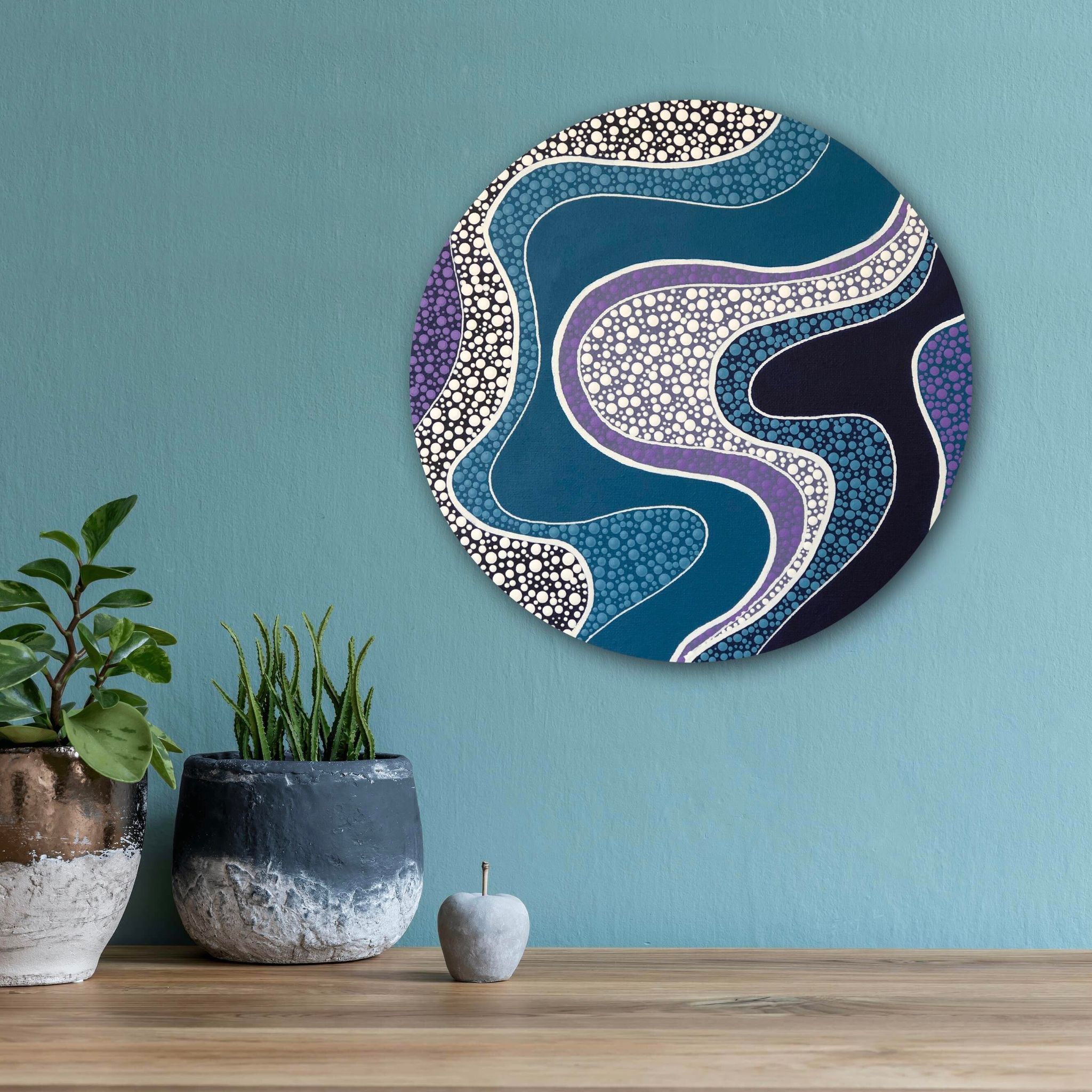 BLUEBERRY - Unique & Original Hand Painted Artworks | Nikki Silk ...