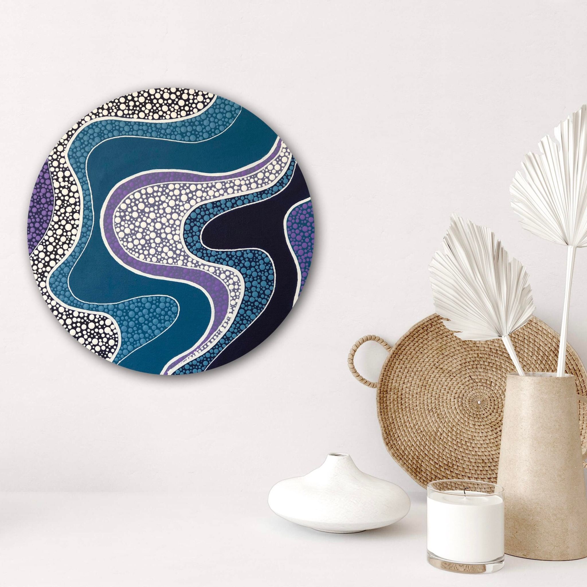 BLUEBERRY - Unique & Original Hand Painted Artworks | Nikki Silk ...