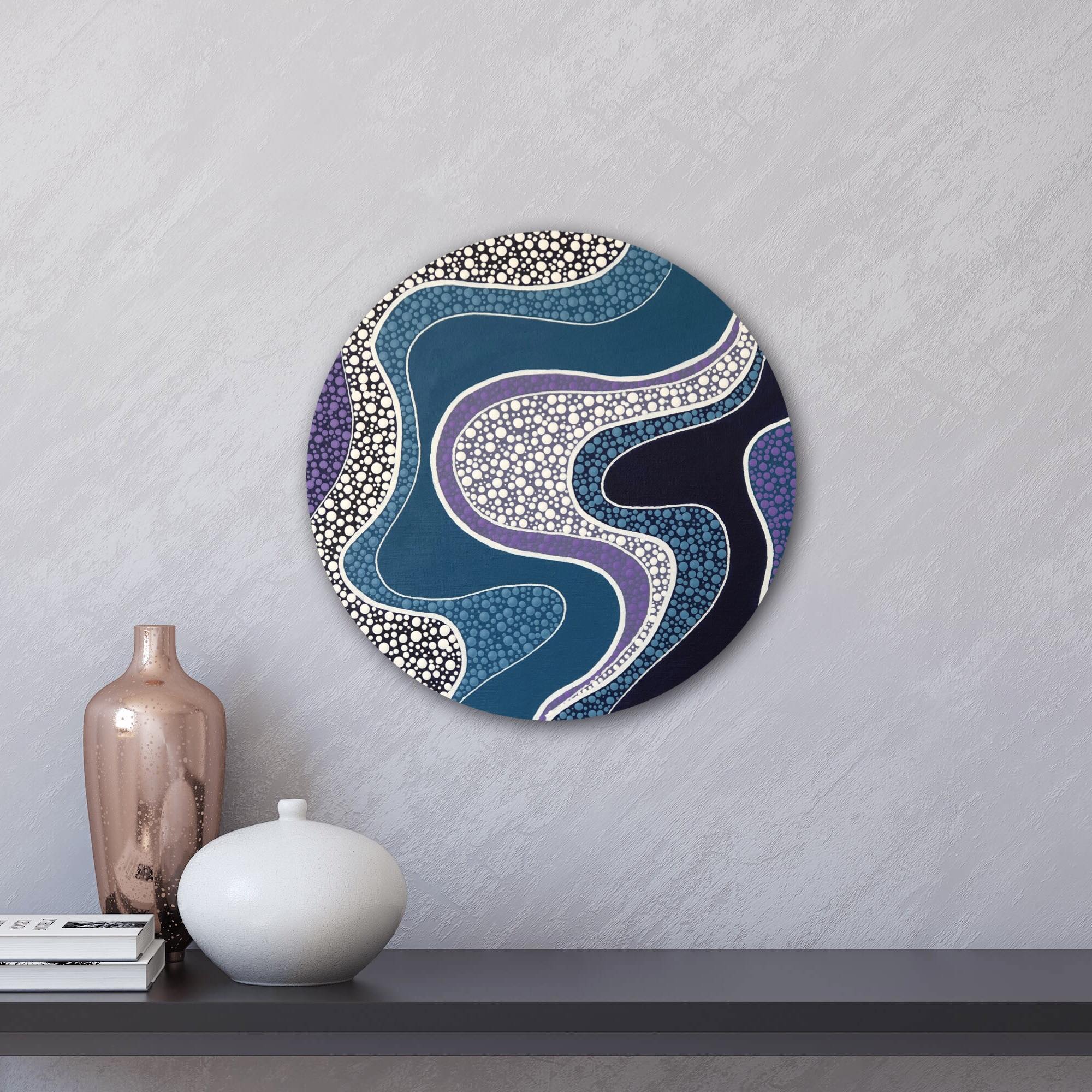 BLUEBERRY - Unique & Original Hand Painted Artworks | Nikki Silk ...