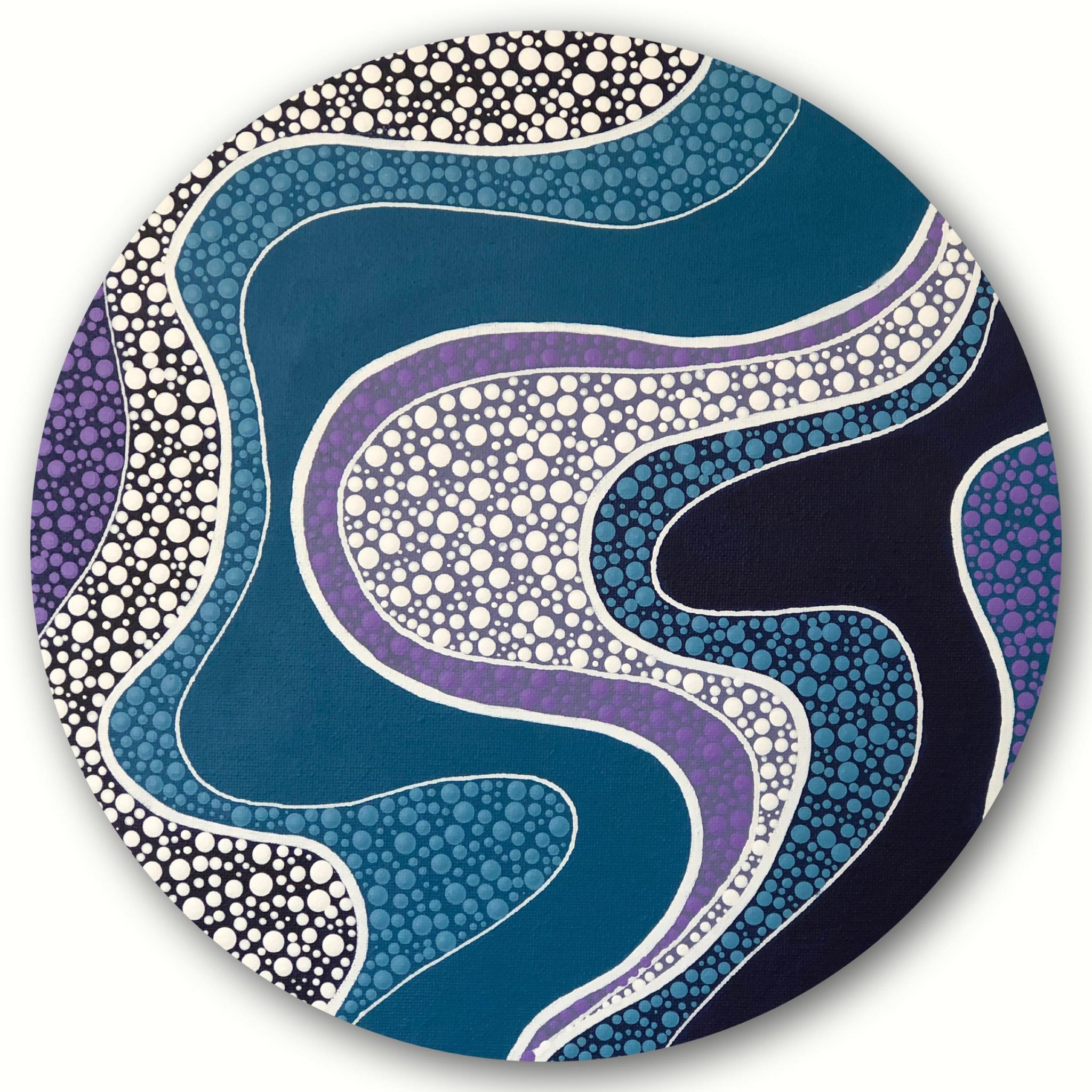 BLUEBERRY - Unique & Original Hand Painted Artworks | Nikki Silk ...