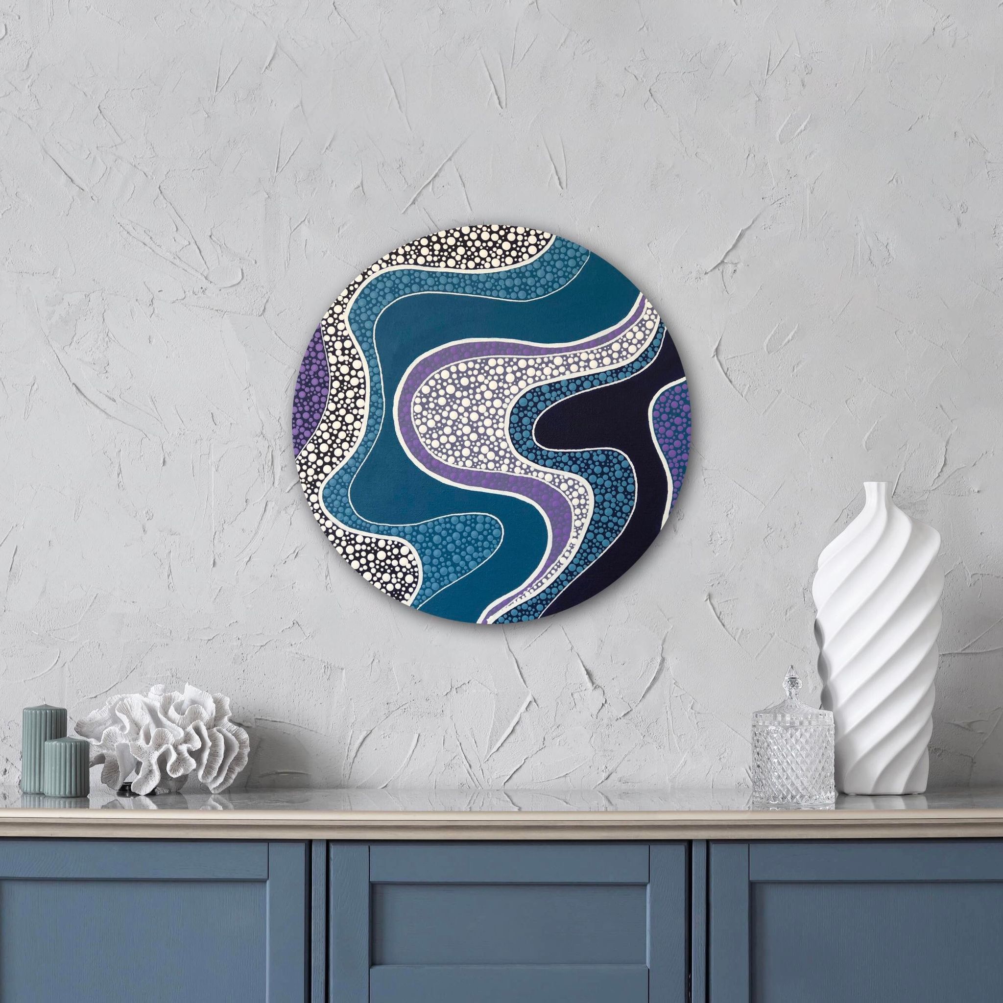 BLUEBERRY - Unique & Original Hand Painted Artworks | Nikki Silk ...