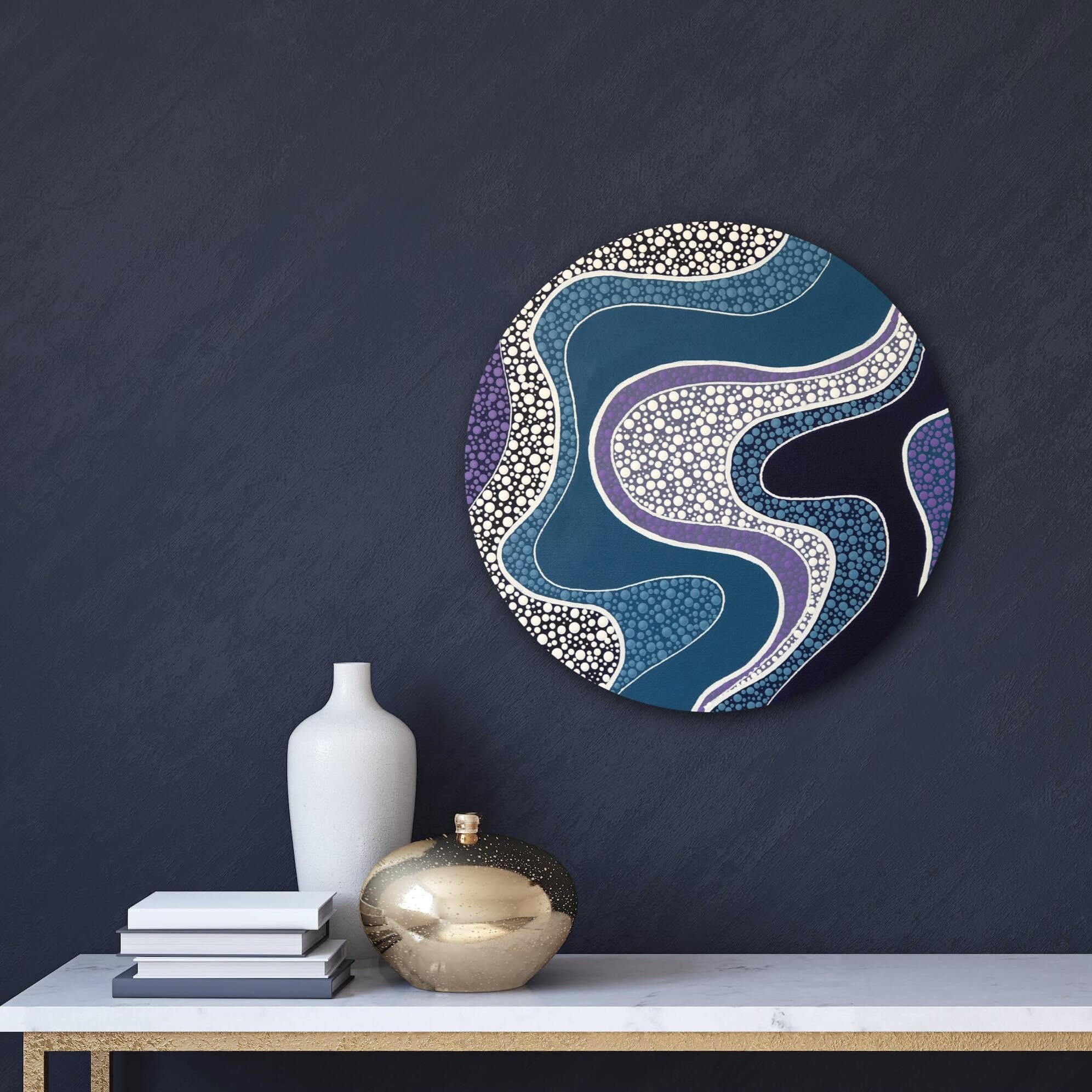 BLUEBERRY - Unique & Original Hand Painted Artworks | Nikki Silk ...