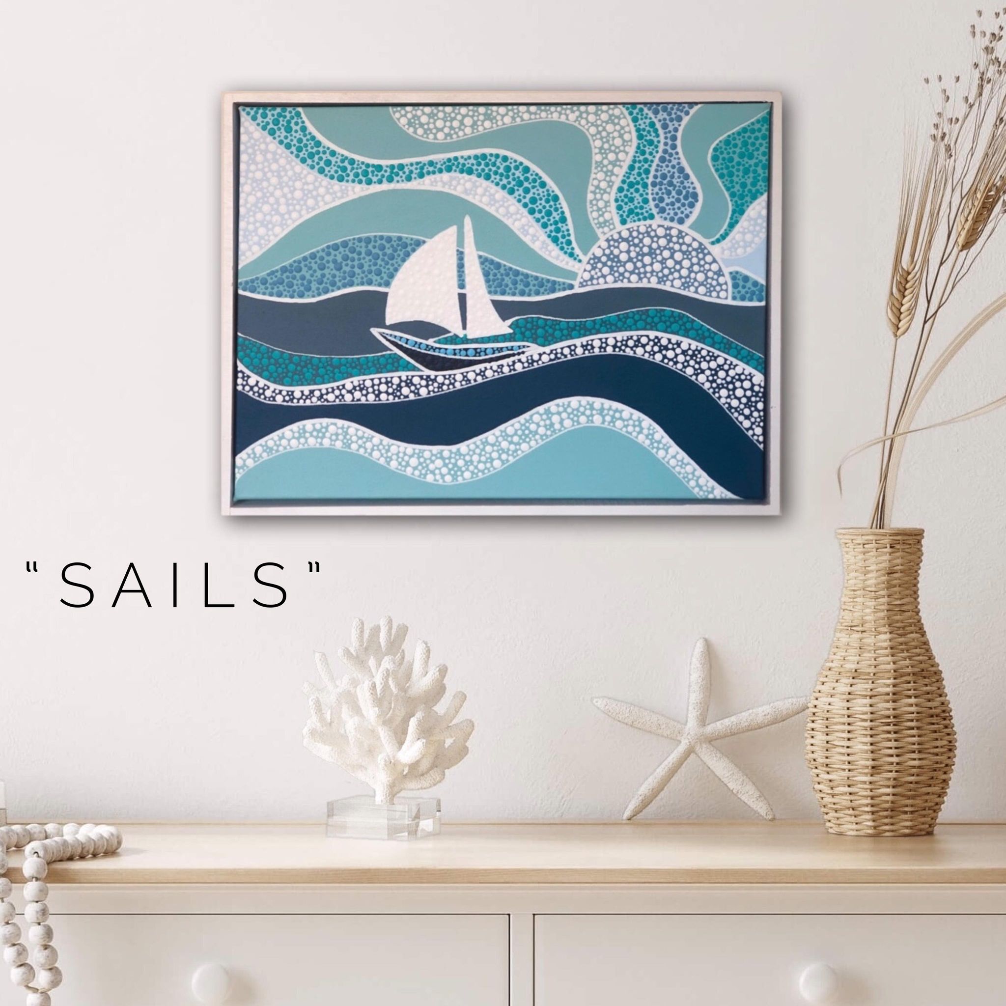 SAILS - Unique & Original Hand Painted Artworks | Nikki Silk | Brisbane ...