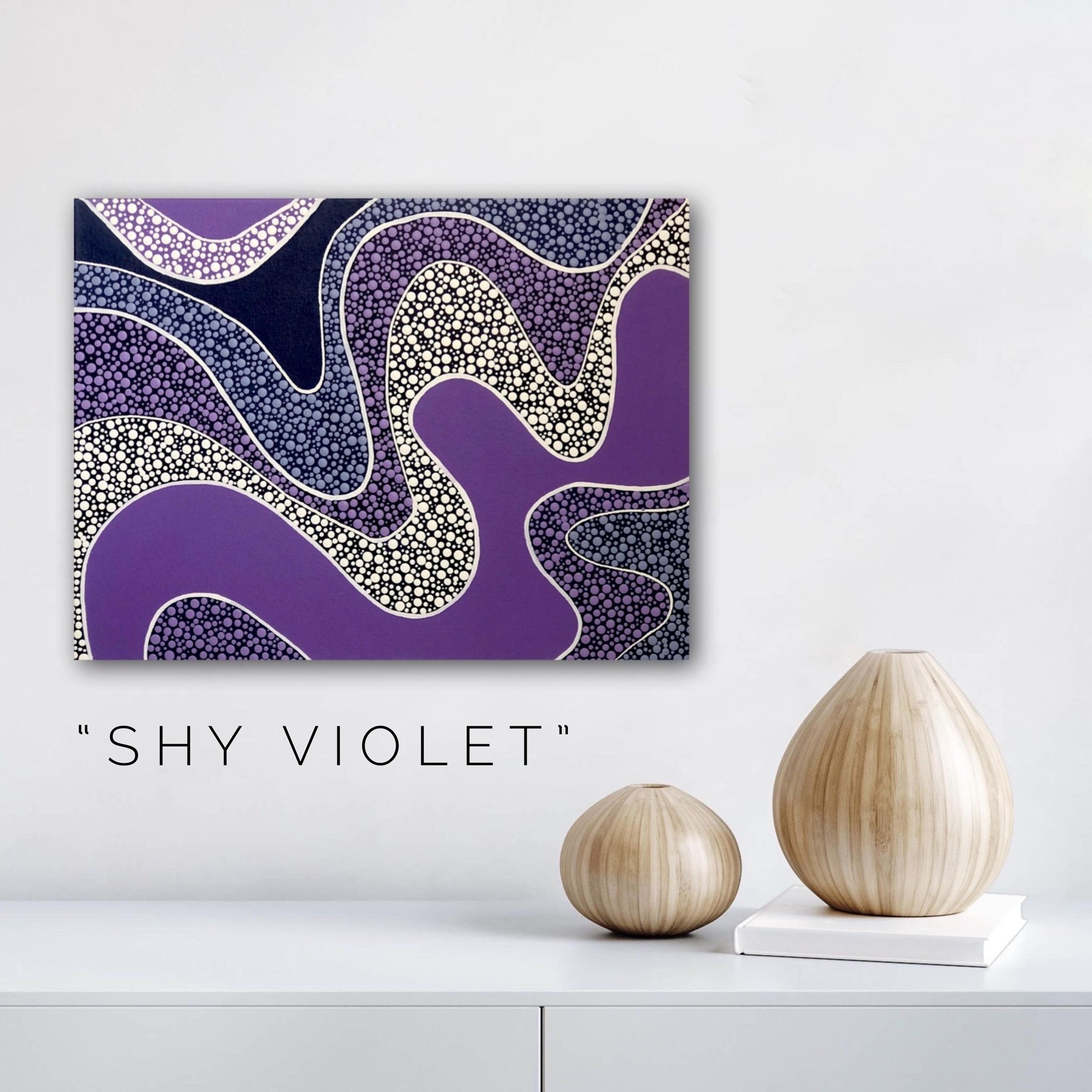SHY VIOLET - Unique & Original Hand Painted Artworks | Nikki Silk ...