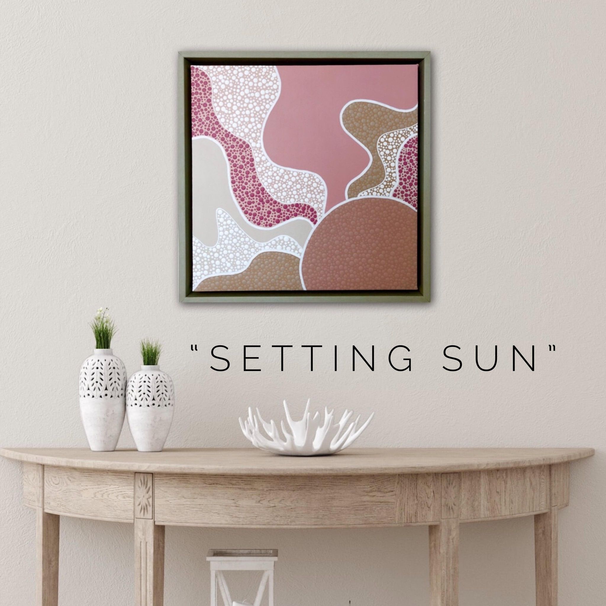 SETTING SUN - Unique & Original Hand Painted Artworks | Nikki Silk ...