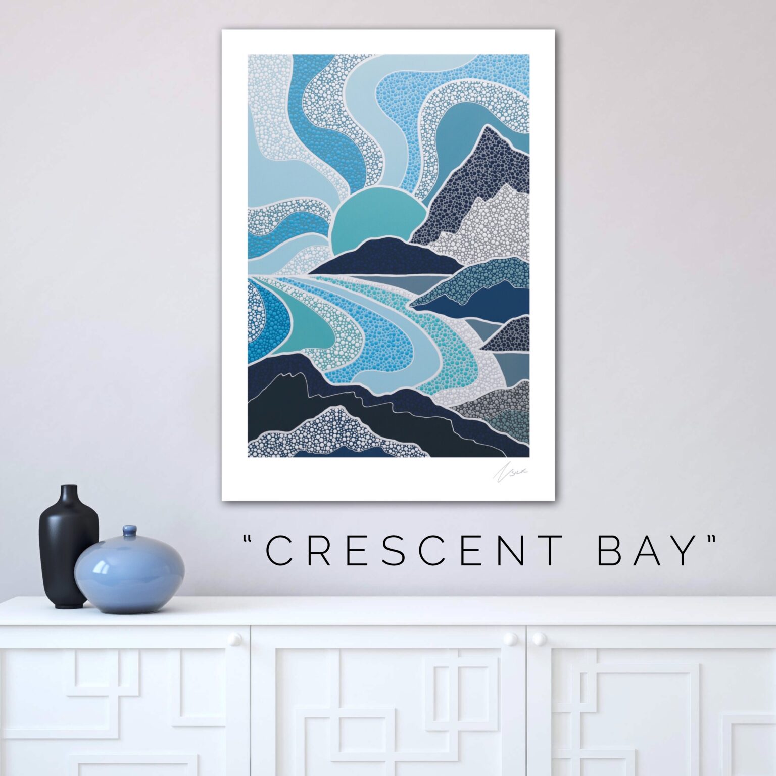 "CRESCENT BAY" - PRINT - Nikki Silk Art (Australian Artist)